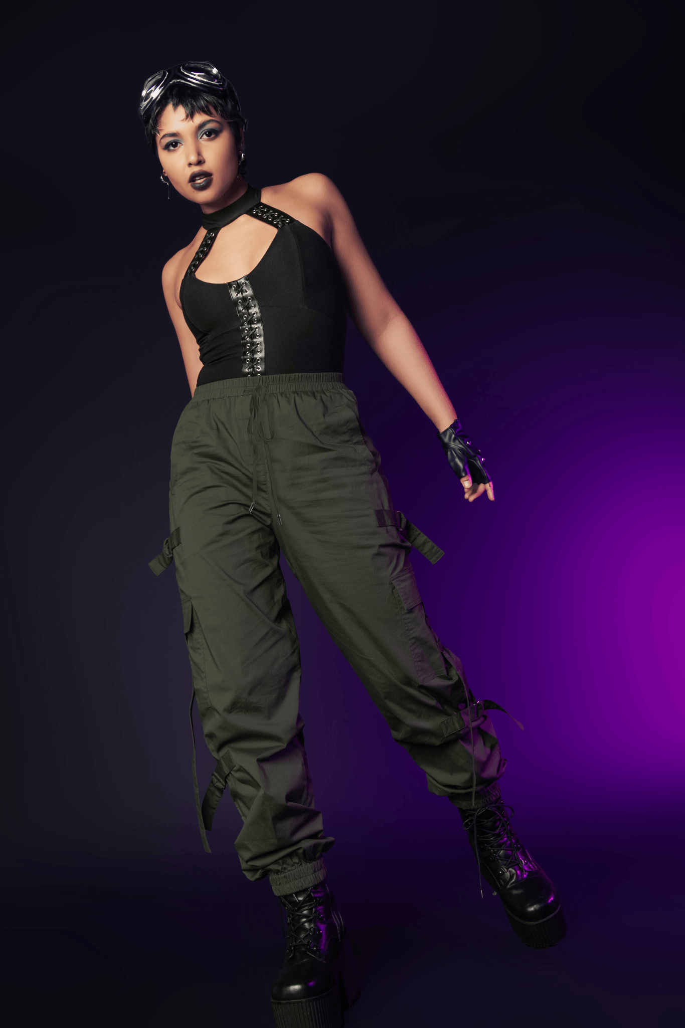 Jungle Green Strappy Comfy Cargo Pants - Limited – BlackMilk Clothing