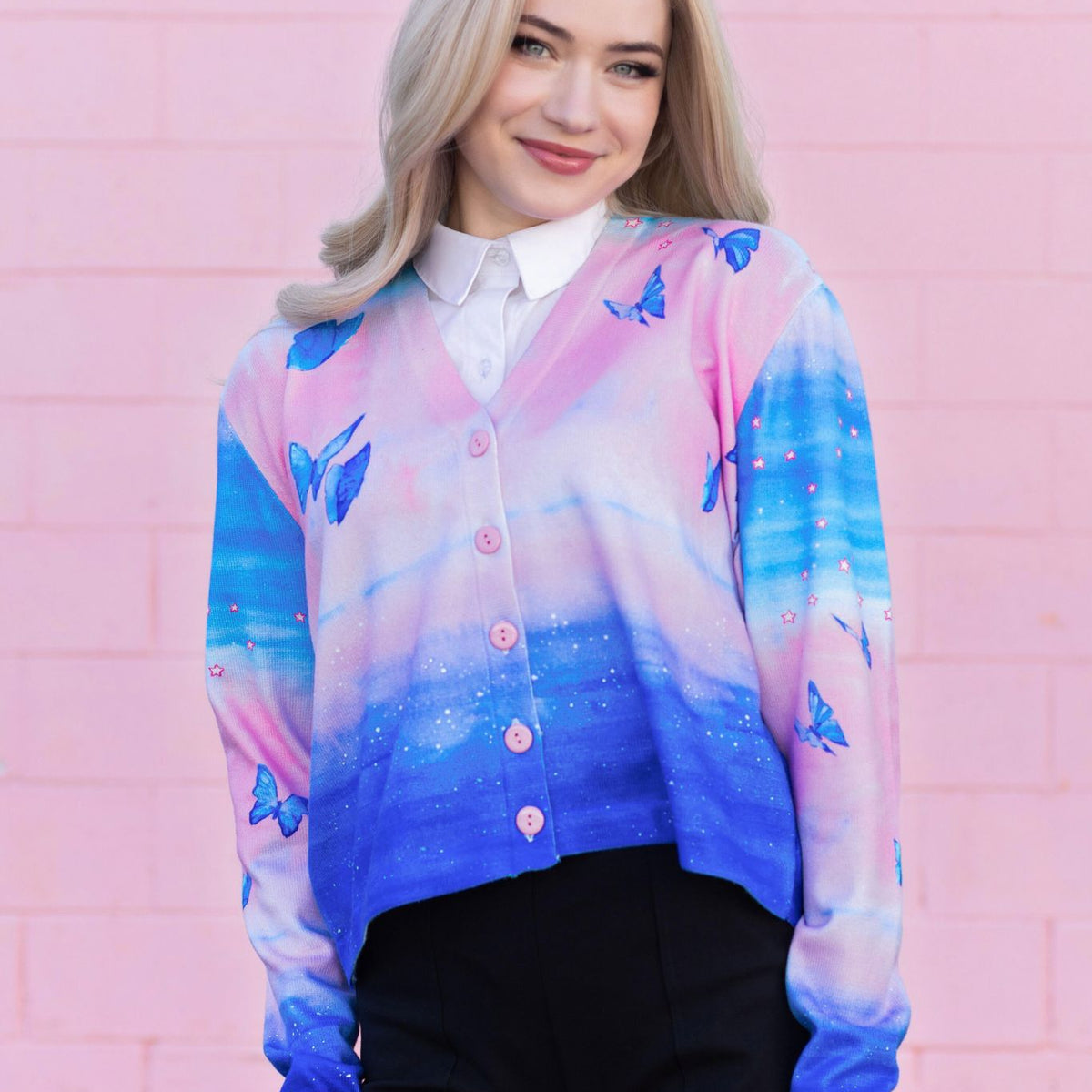 Happy Hare Printed Knit Cardigan (Seconds) - Limited – BlackMilk Clothing
