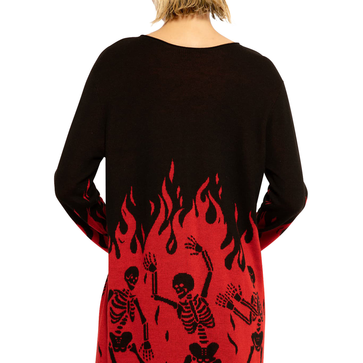 Hellfire Oversized Knit Longline Sweater – BlackMilk Clothing