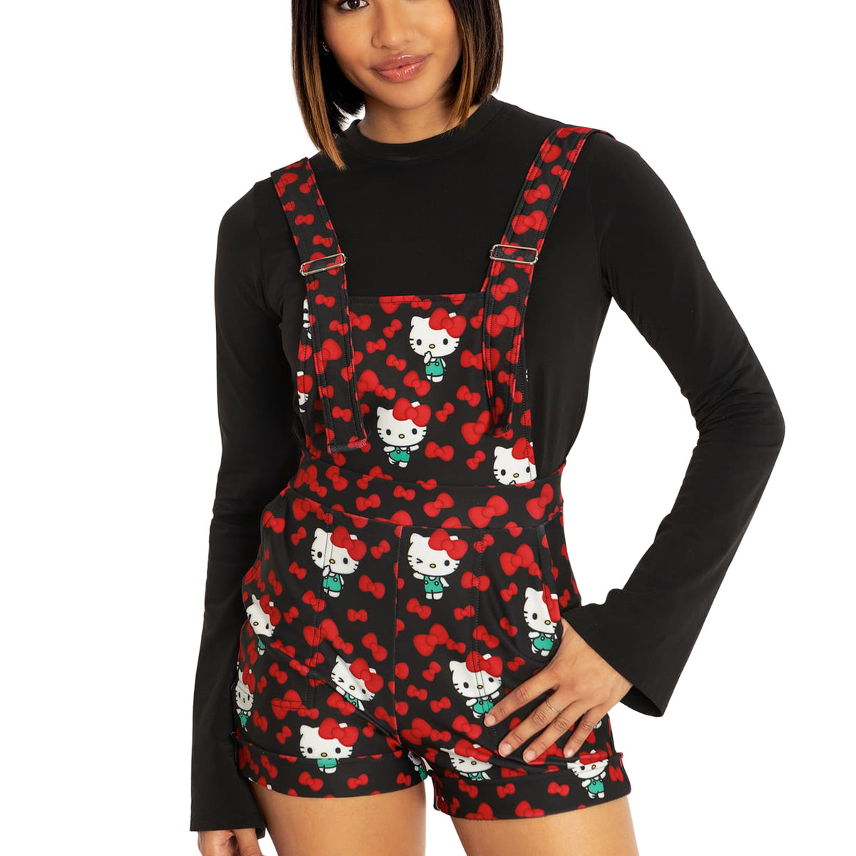 Hello Kitty Hi There Short Overalls - Limited – BlackMilk Clothing