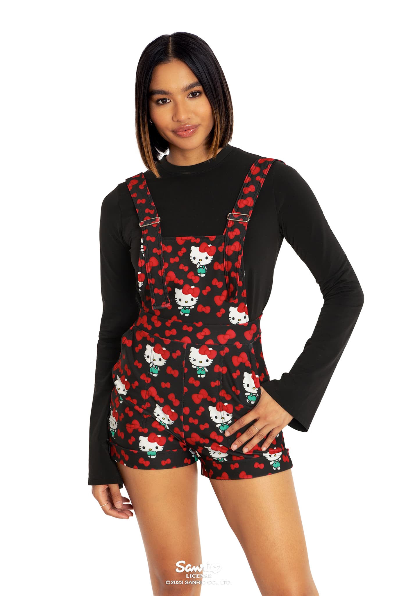 Hello Kitty Hi There Short Overalls - Limited – BlackMilk Clothing