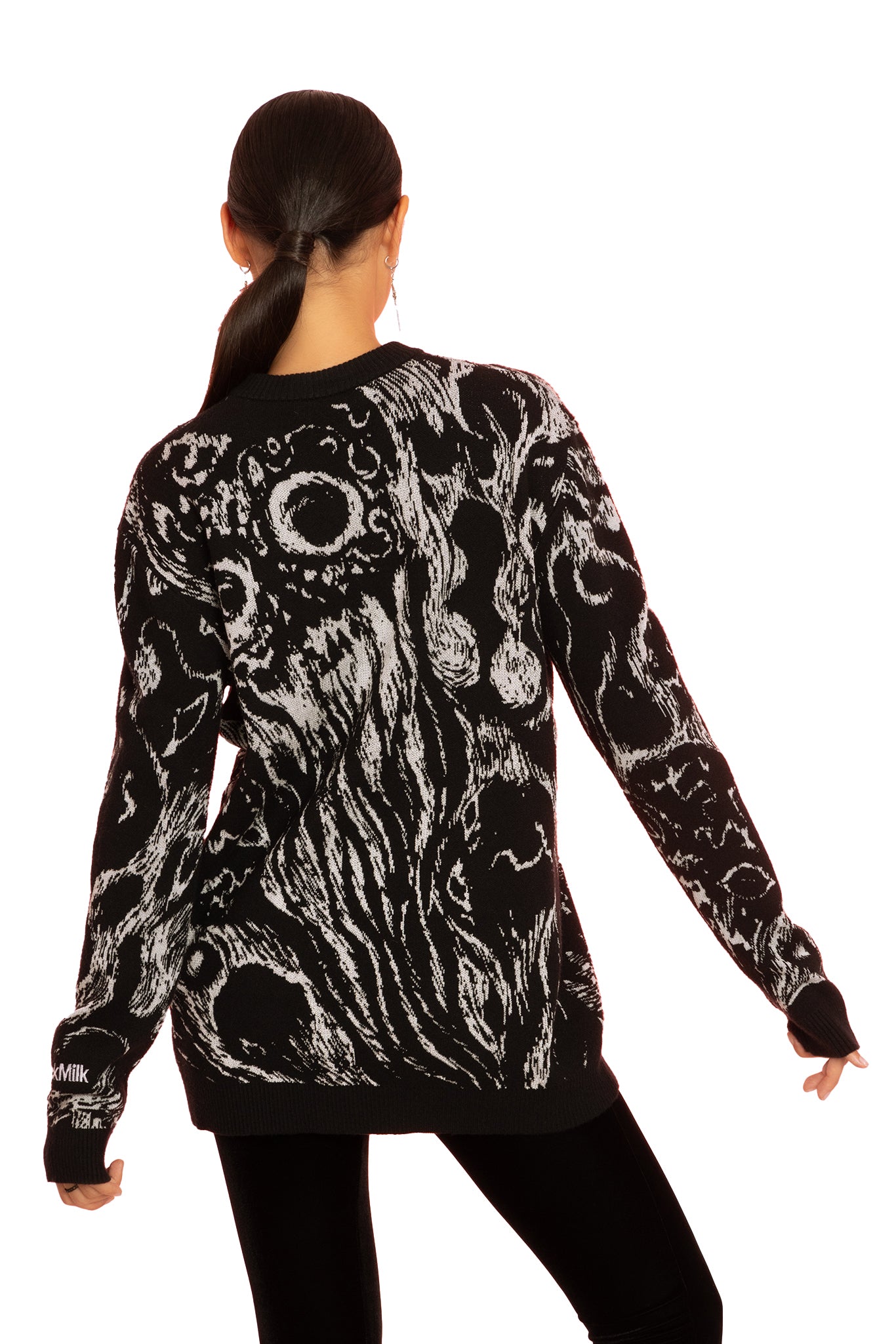 Death Stench Oversized Knit Sweater – BlackMilk Clothing