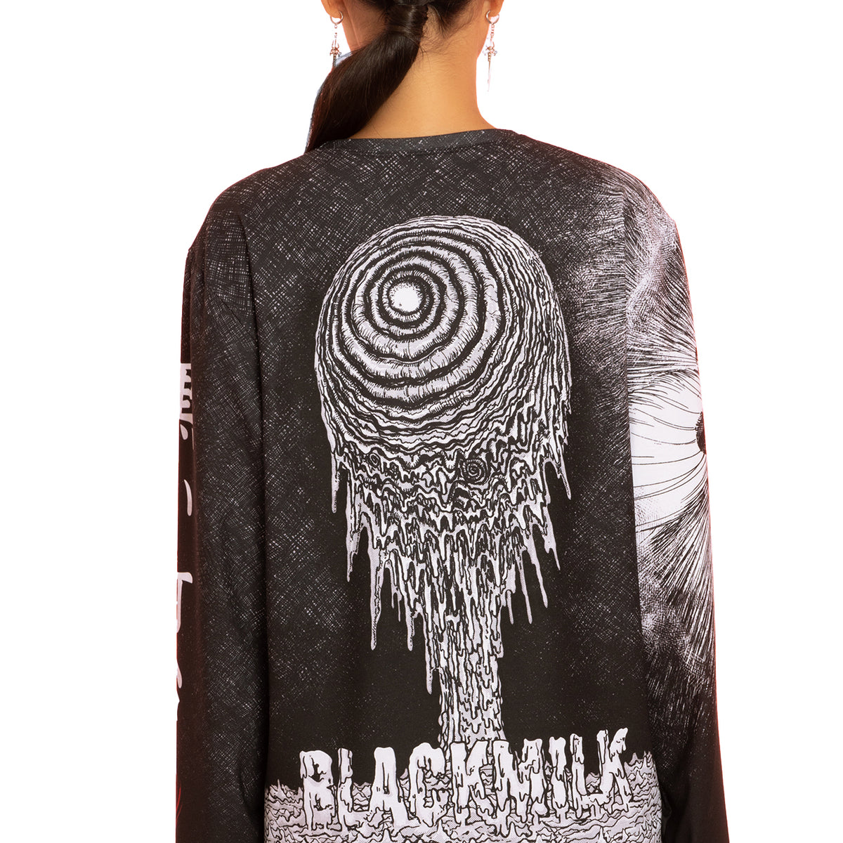 The Black Lighthouse Long Sleeve Oversized Boyfriend Tee – BlackMilk ...