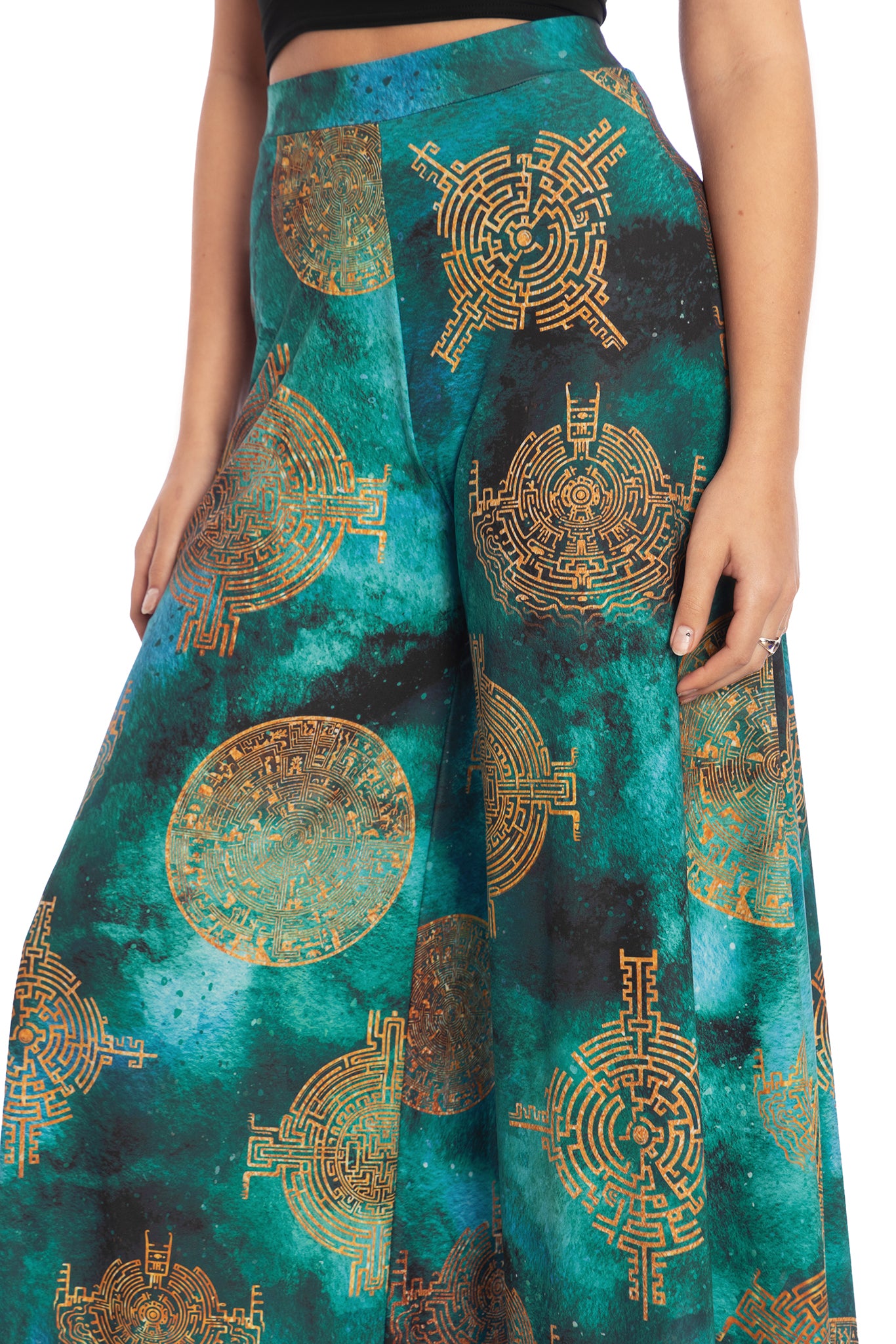 Lost Atlantis Palazzo Pants - Limited – BlackMilk Clothing