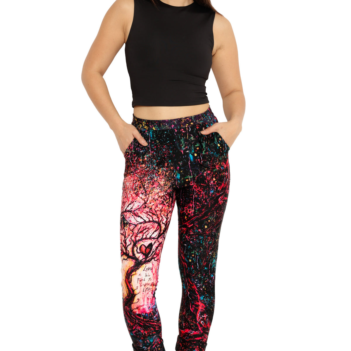 Love is Fuel Cuffed Pants - Limited – BlackMilk Clothing