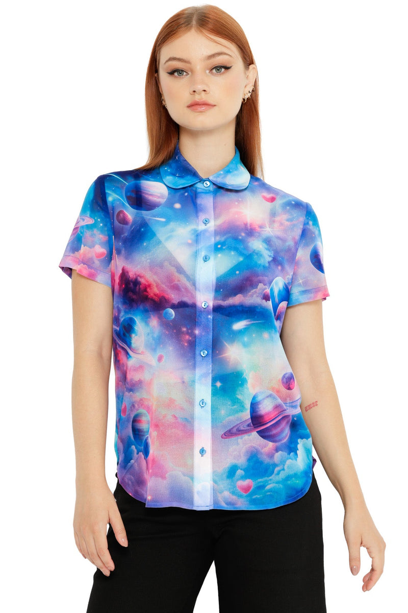 Make My StarBurst Cute as a Button Shirt - Limited – BlackMilk Clothing