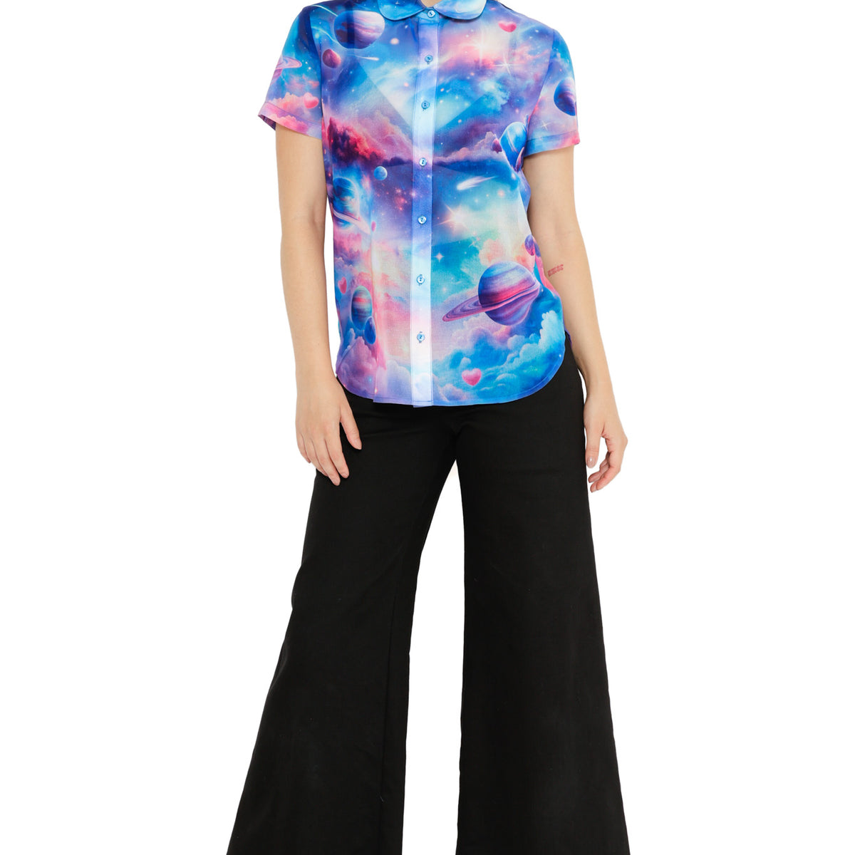 Make My StarBurst Cute as a Button Shirt - Limited – BlackMilk Clothing