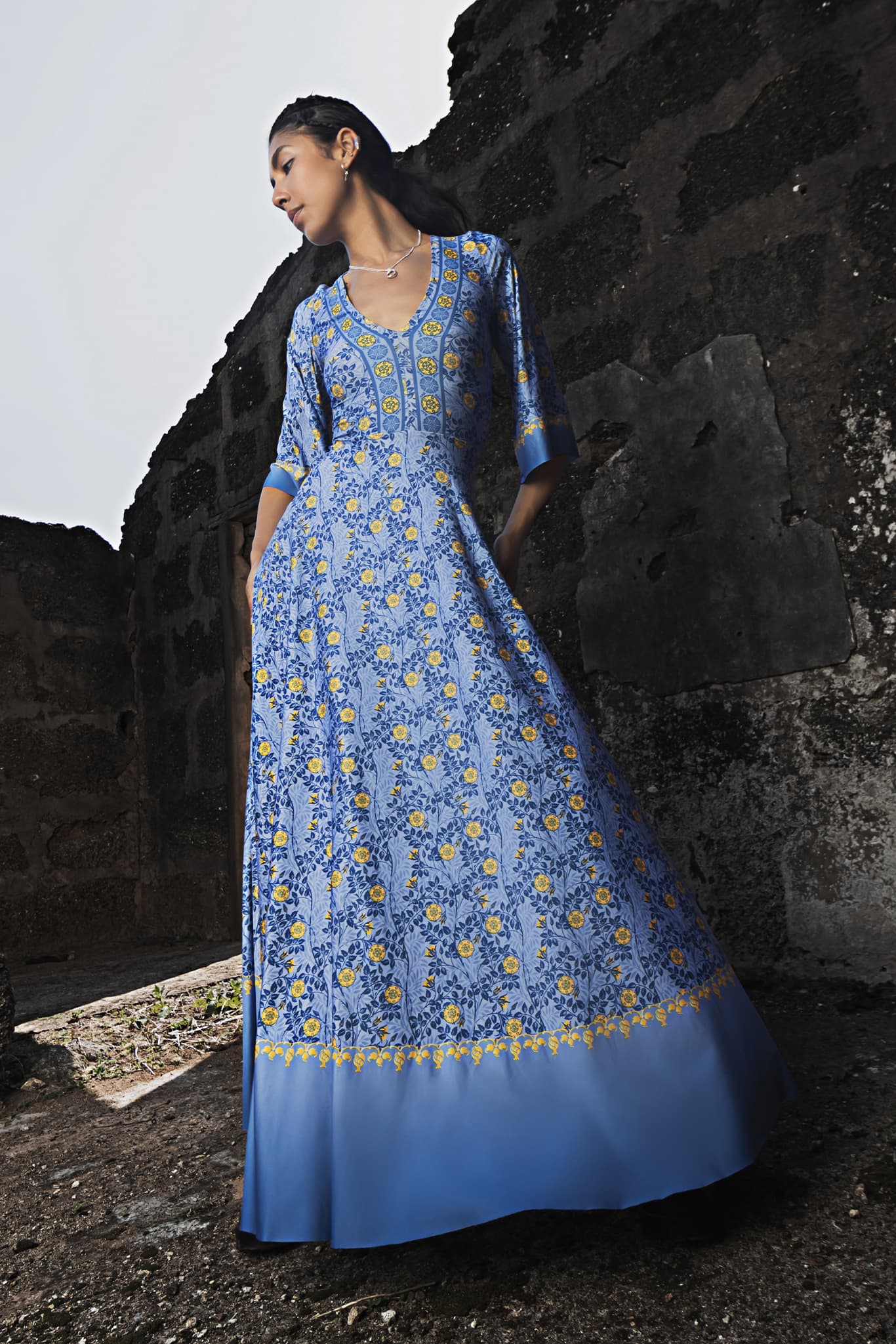 Margaery Tyrell Wide Sleeve Maxi Dress - Limited – BlackMilk Clothing