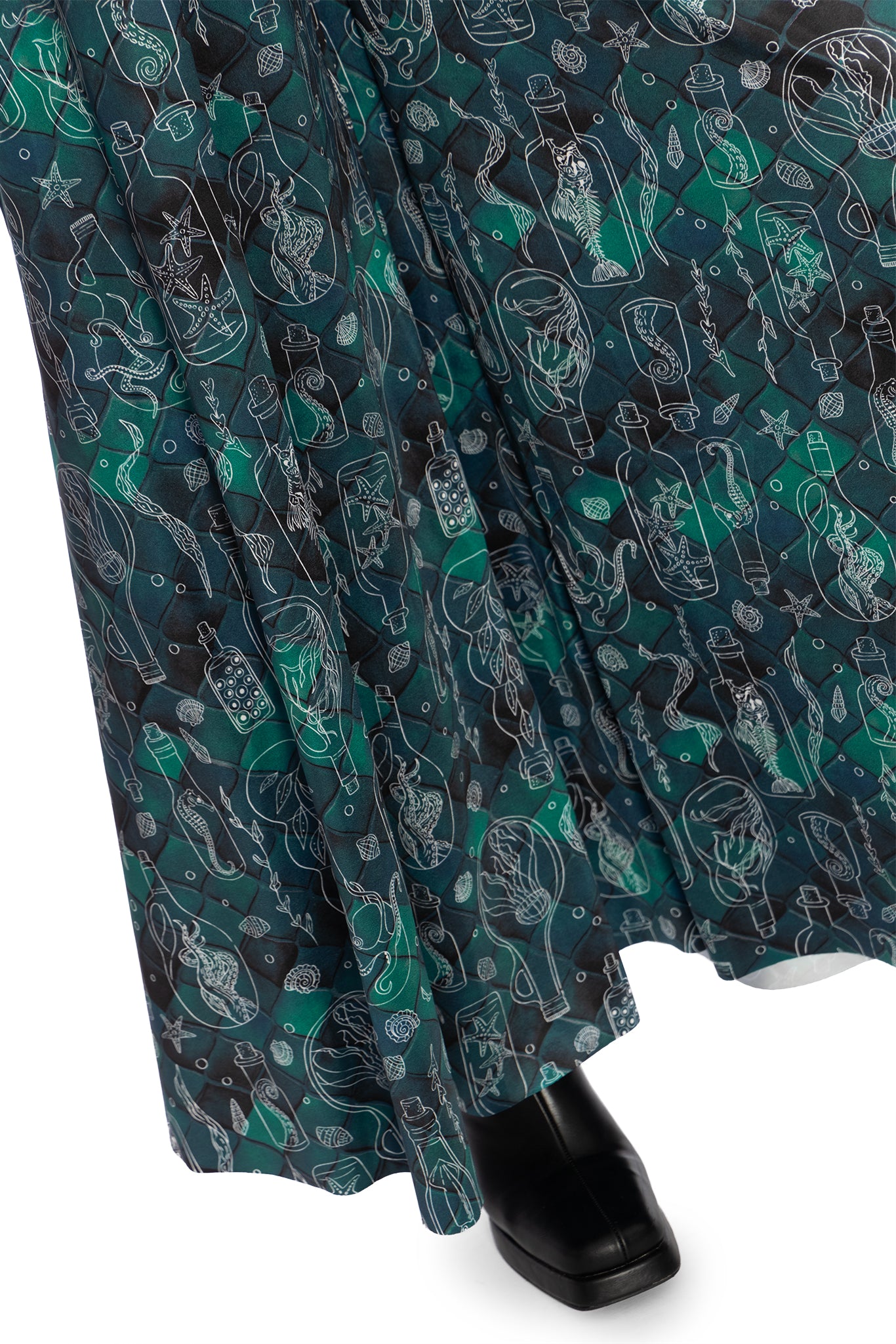 Mermaid's Grotto Plunge Wide Leg Jumpsuit - Limited – BlackMilk Clothing