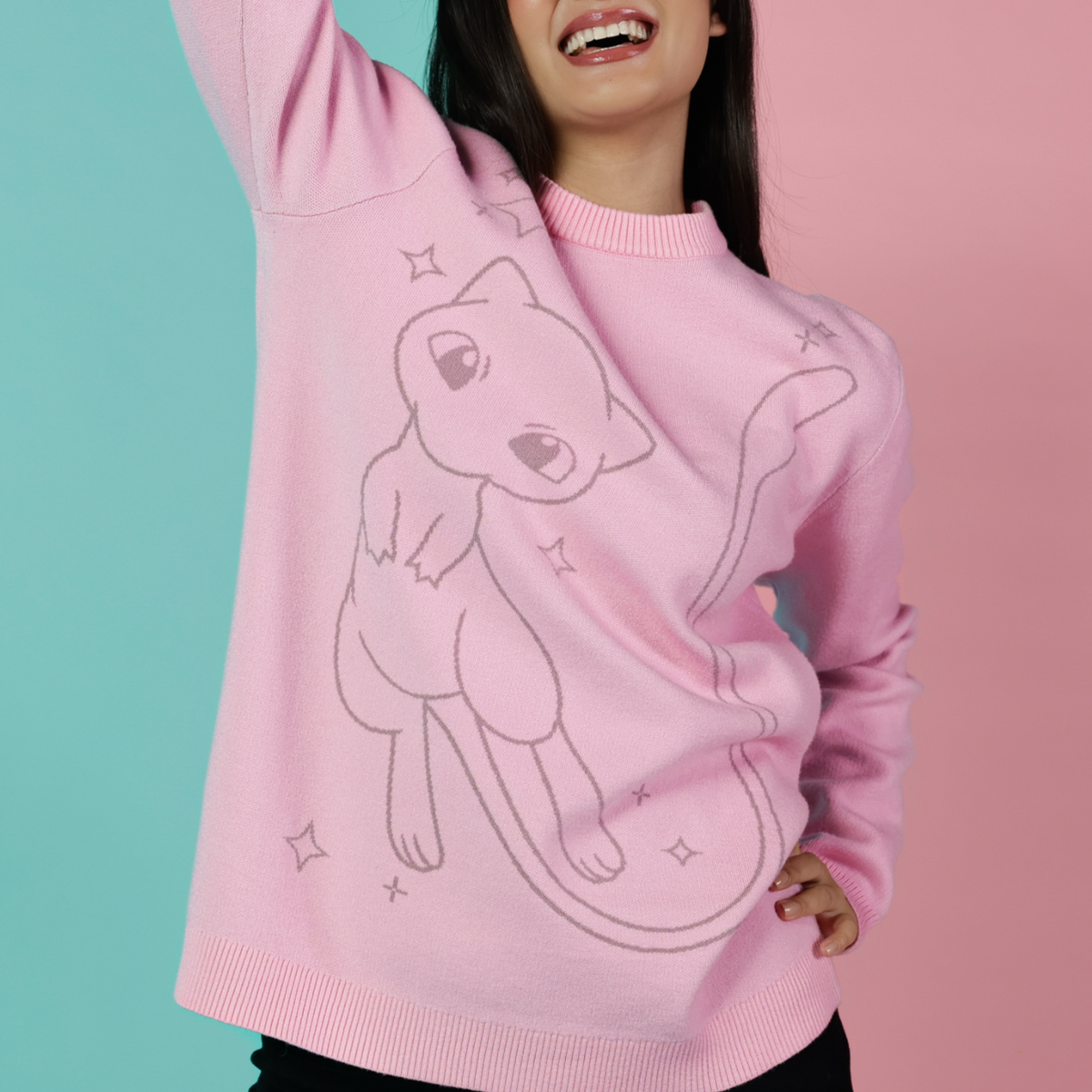 Mew Oversized Knit Sweater – BlackMilk Clothing