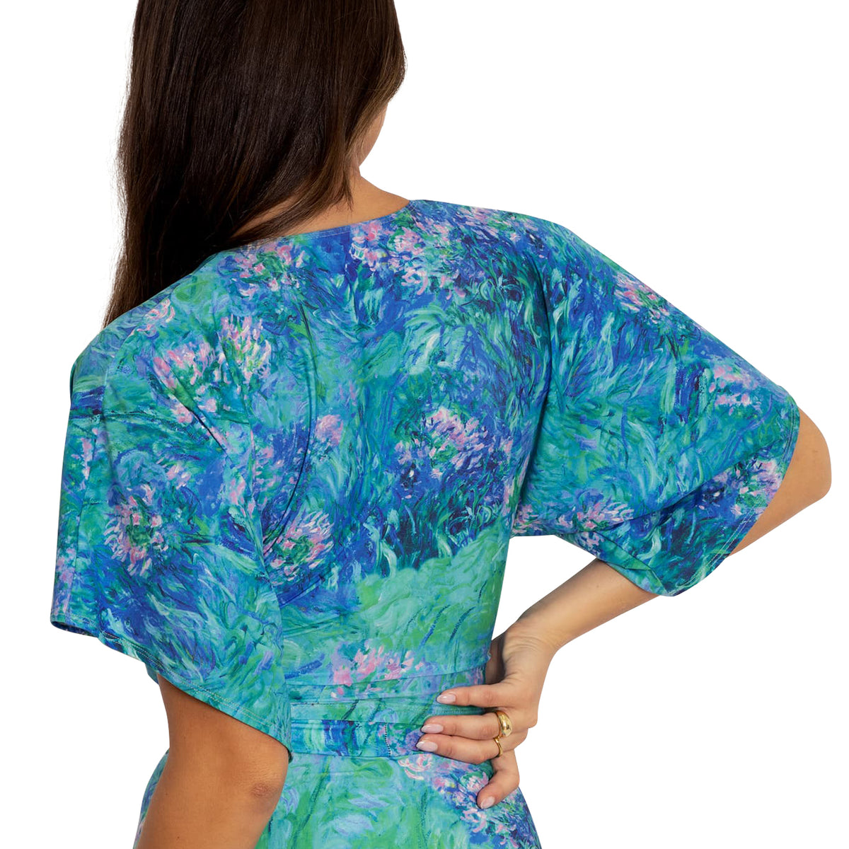 Monet Agapanthus Kimono Tie Top – BlackMilk Clothing