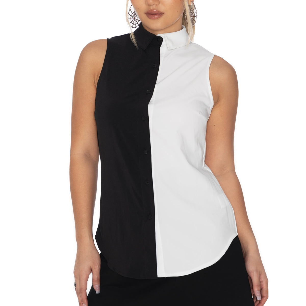 Split Mono Business Time Shirt - Limited – BlackMilk Clothing