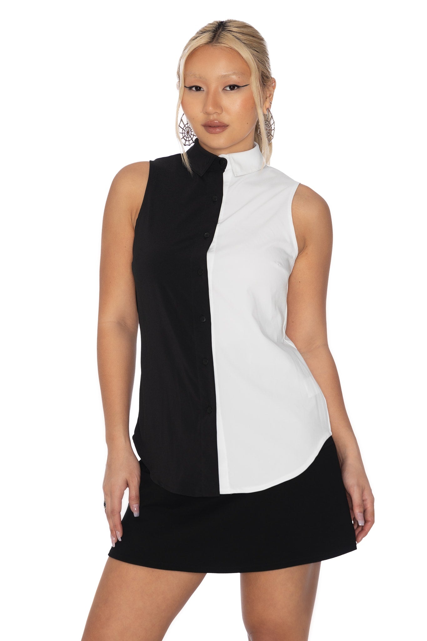 Split Mono Business Time Shirt - Limited – BlackMilk Clothing