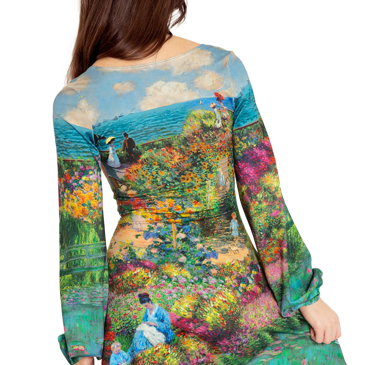 Montage Monet Scoop Bishop Dress – BlackMilk Clothing