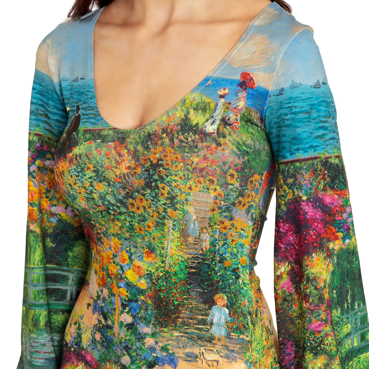 Montage Monet Scoop Bishop Dress – BlackMilk Clothing