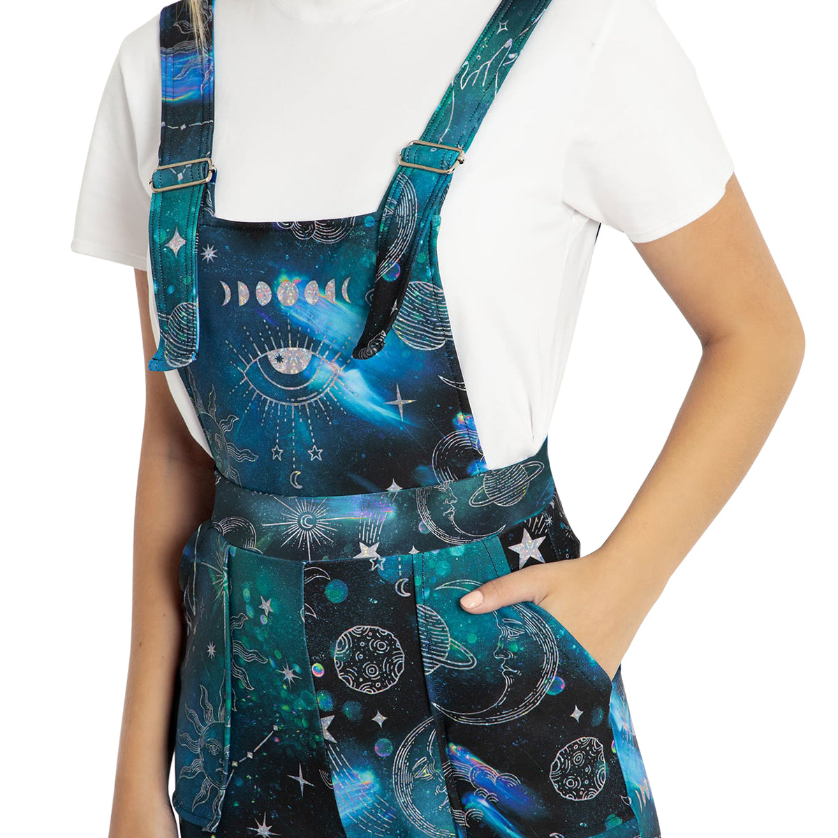 Moon Child Short Overalls - Limited – BlackMilk Clothing