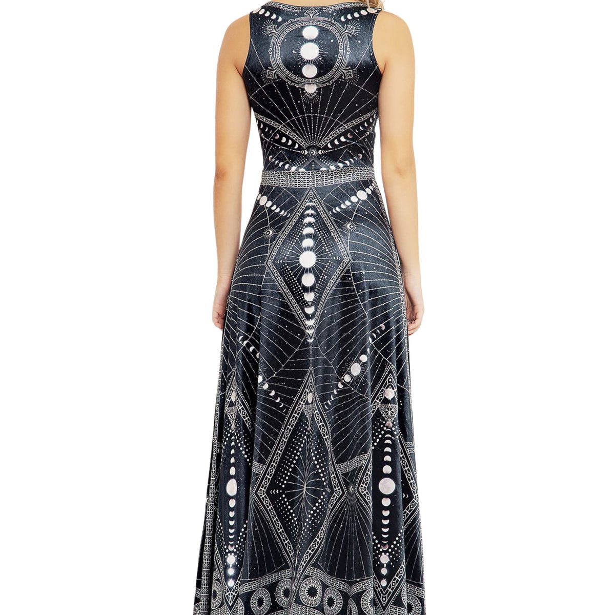 Moon Phases Velvet Princess Maxi Dress - Limited – BlackMilk Clothing