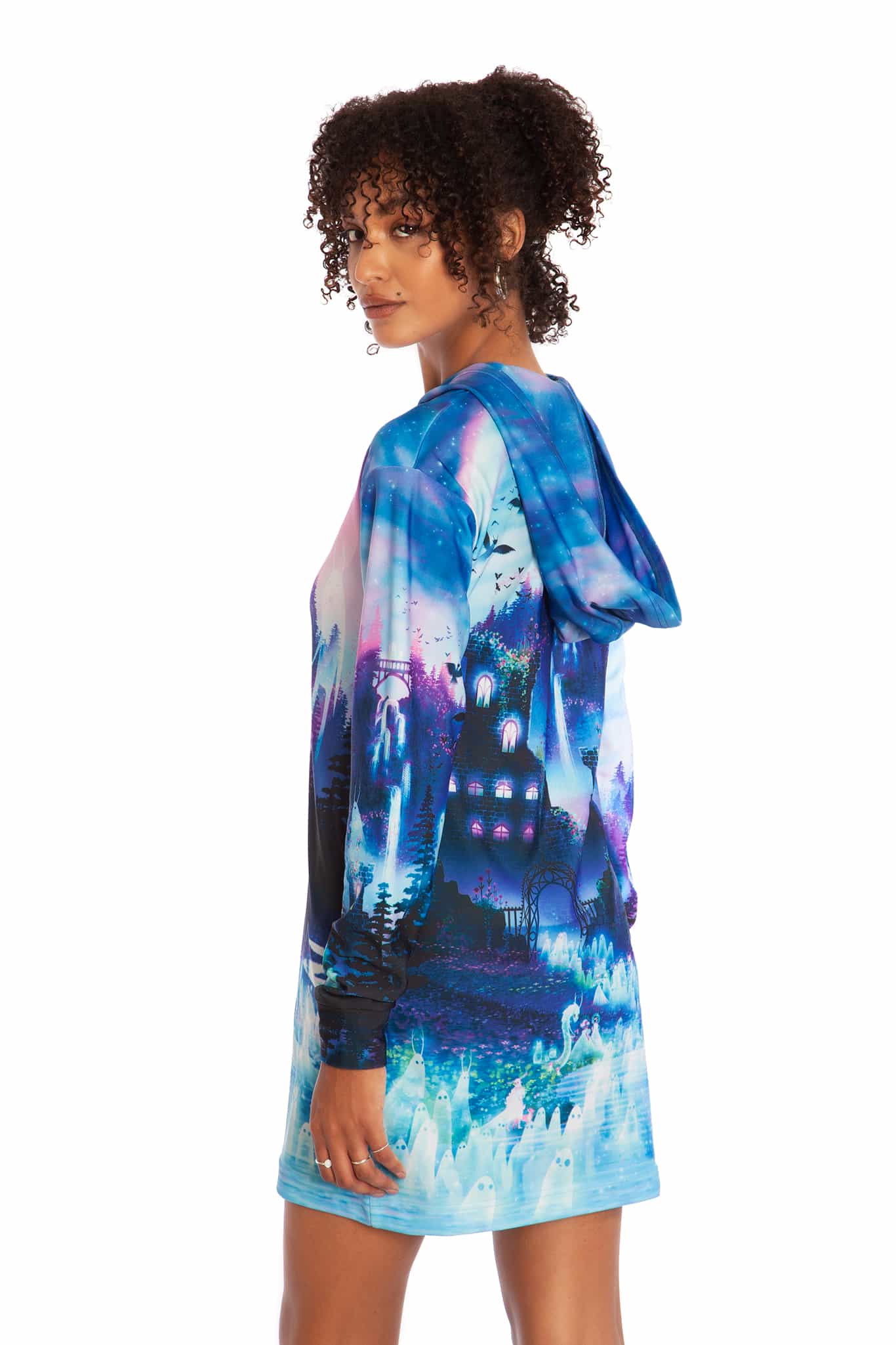 Looming Castle Slouchy Dress - Limited – BlackMilk Clothing