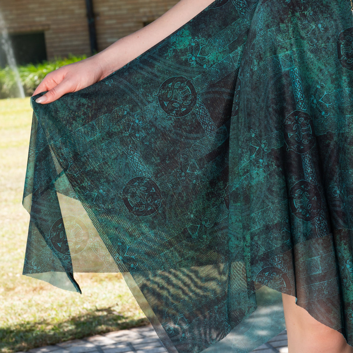 Moss Maiden Handkerchief Short Sleeve Dress – BlackMilk Clothing