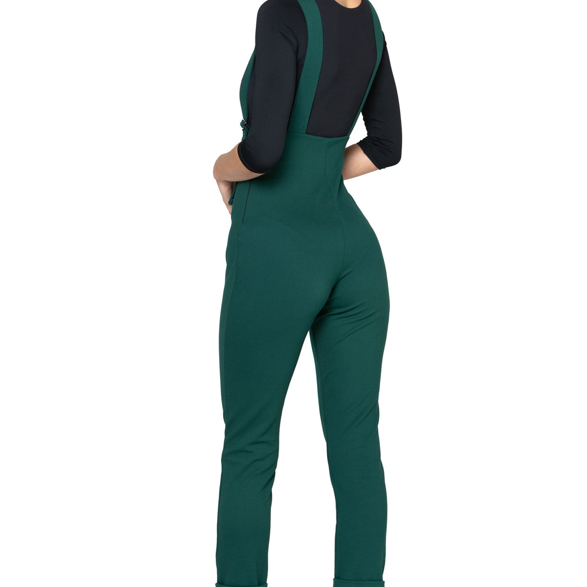 Moss Push It Ponte Ultra High Overalls - Limited – BlackMilk Clothing