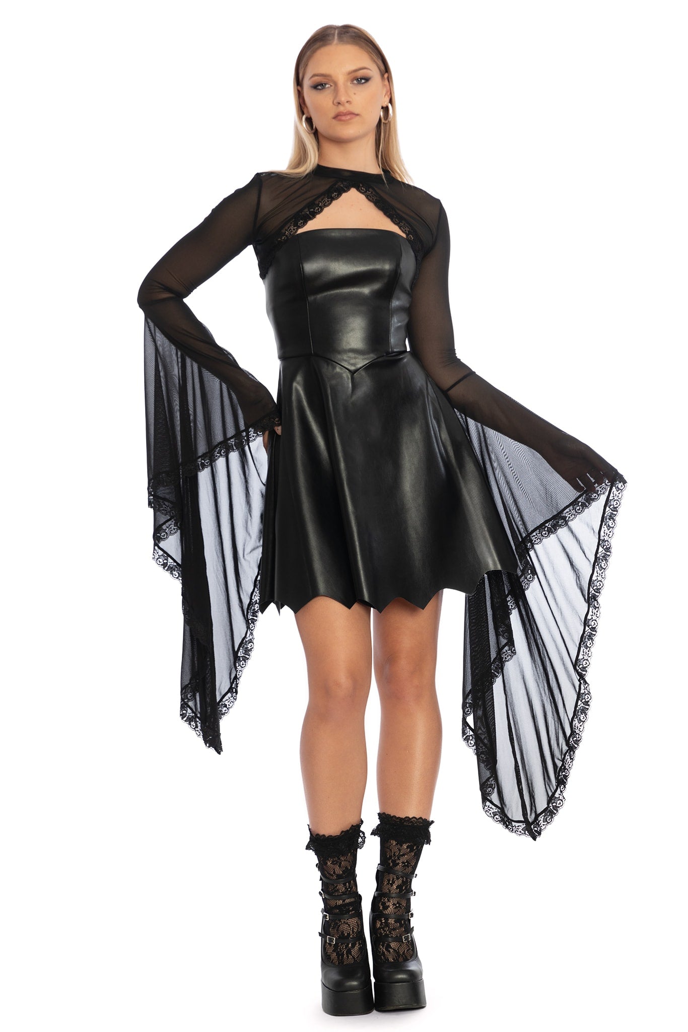 Mrs Addams Sheer Shrug - Limited – BlackMilk Clothing