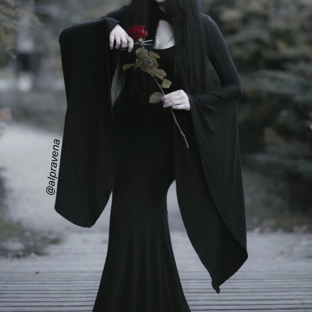 Mrs Addams Dress – BlackMilk Clothing