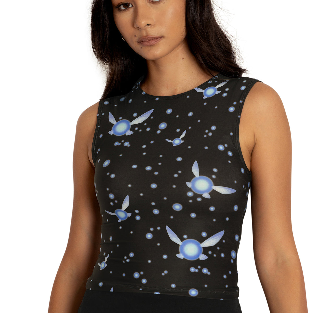 Navi Crew Neck Cropped Tank - Limited – BlackMilk Clothing
