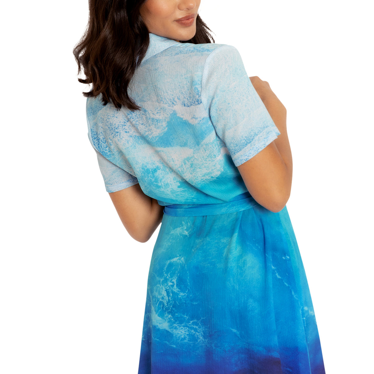 Ocean Waves Shirt Dress - Limited – BlackMilk Clothing
