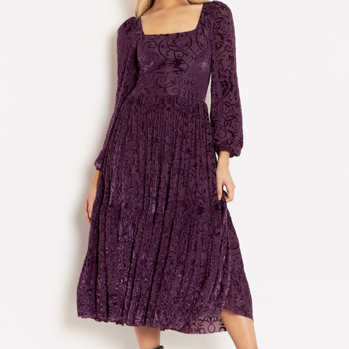 Burned Velvet Gothic Gates Plum Fae Queen Dress - Limited – BlackMilk ...