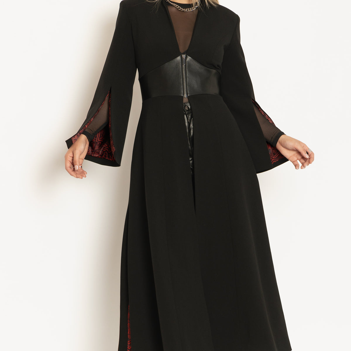 Black Cursed Bats Corset Trench Coat - Limited – BlackMilk Clothing