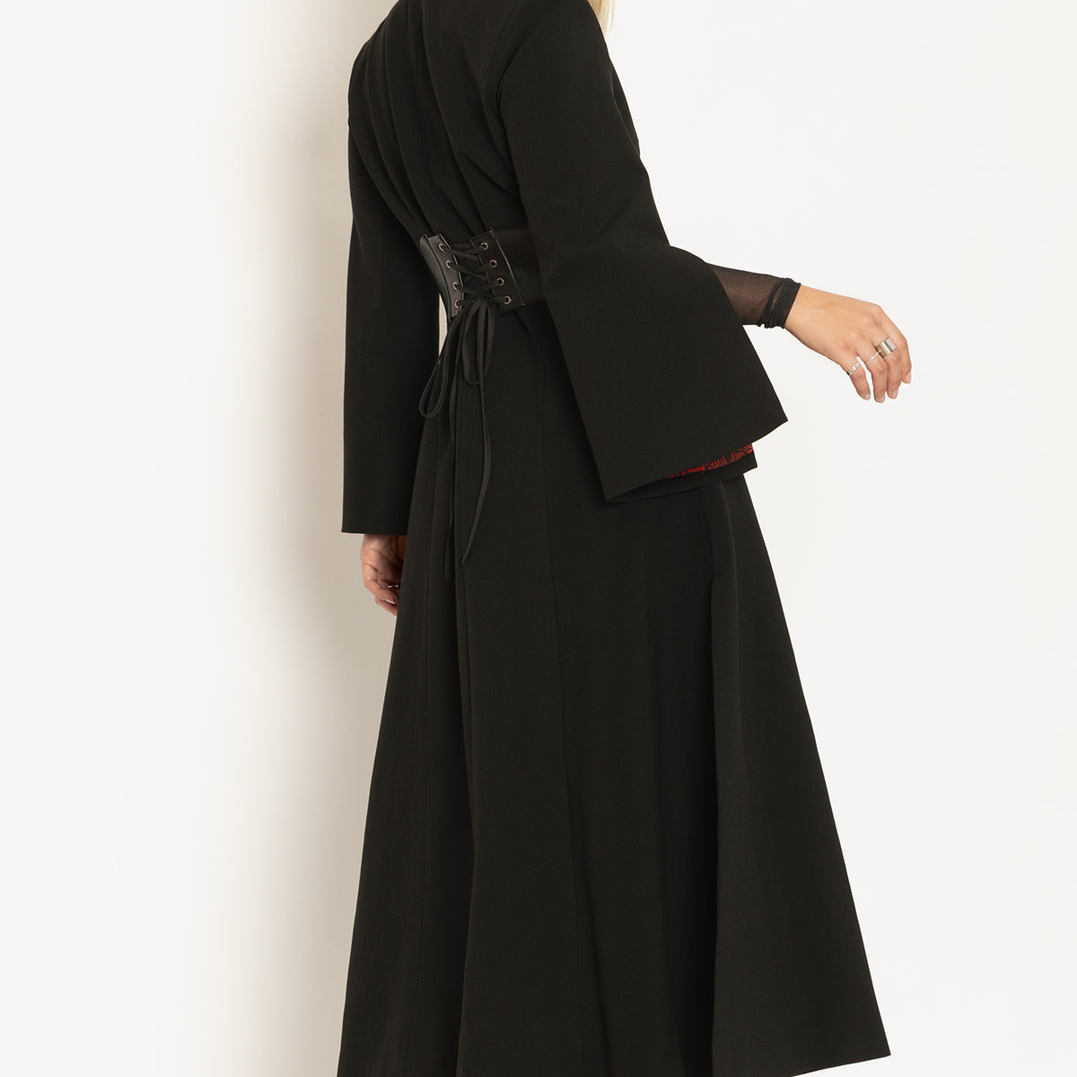 Black Cursed Bats Corset Trench Coat - Limited – BlackMilk Clothing