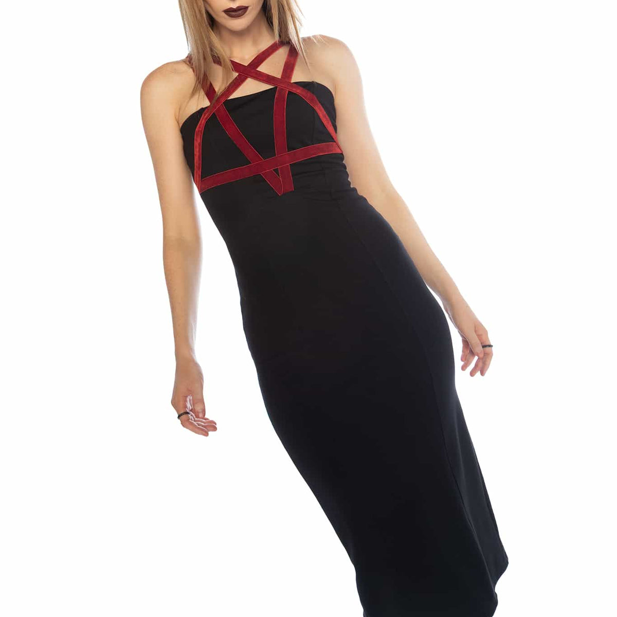 Pentagram Ponte Bodycon Midaxi Dress - Limited – BlackMilk Clothing