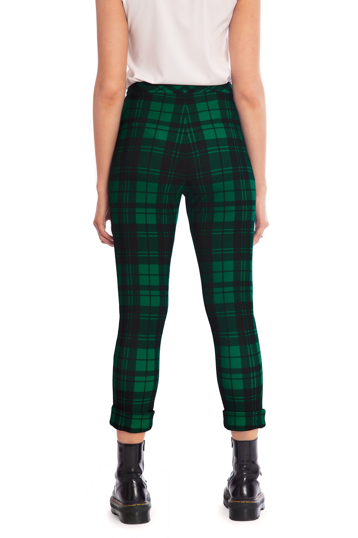 Tartan Pine Cuffed Pants – BlackMilk Clothing