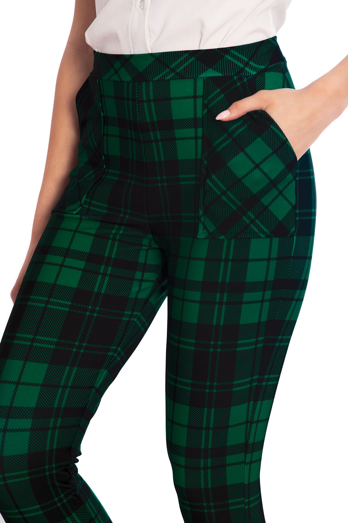 Tartan Pine Cuffed Pants – BlackMilk Clothing