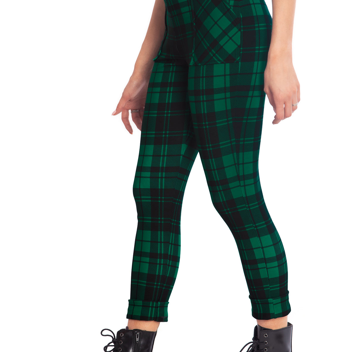Tartan Pine Cuffed Pants – BlackMilk Clothing