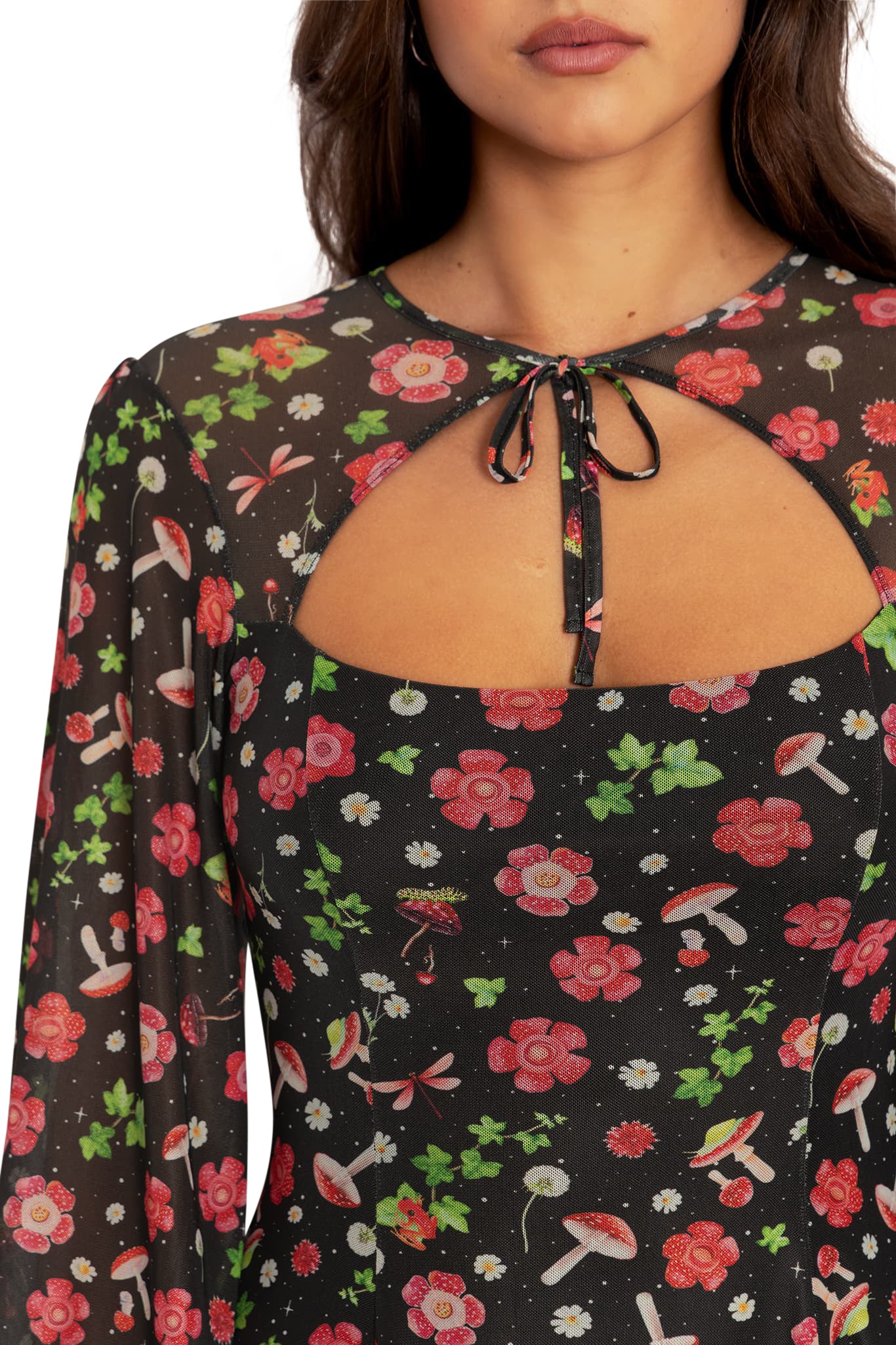 Poison Fields Shrug Bishop Dress - Limited – BlackMilk Clothing