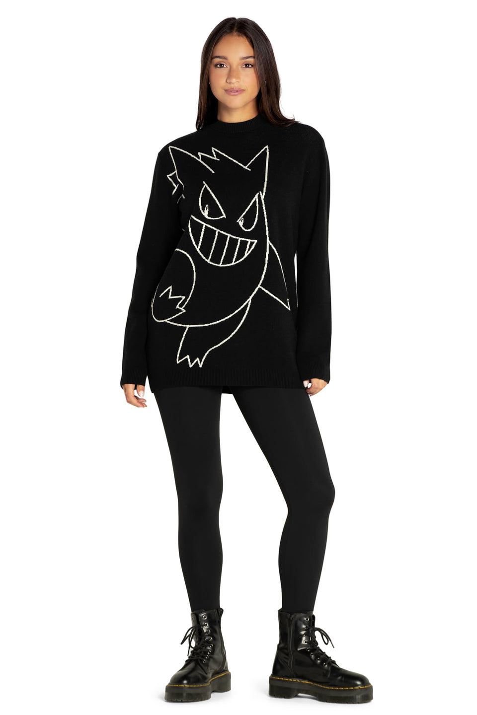 Gengar Oversized Knit Sweater – BlackMilk Clothing