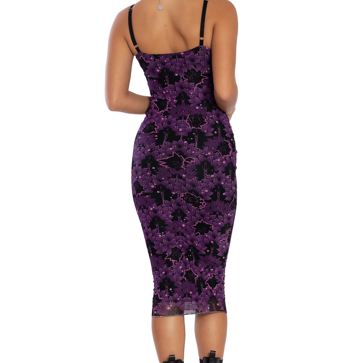 Ghost-type Forest Sheer Bodycon Slip Dress - Limited – BlackMilk Clothing