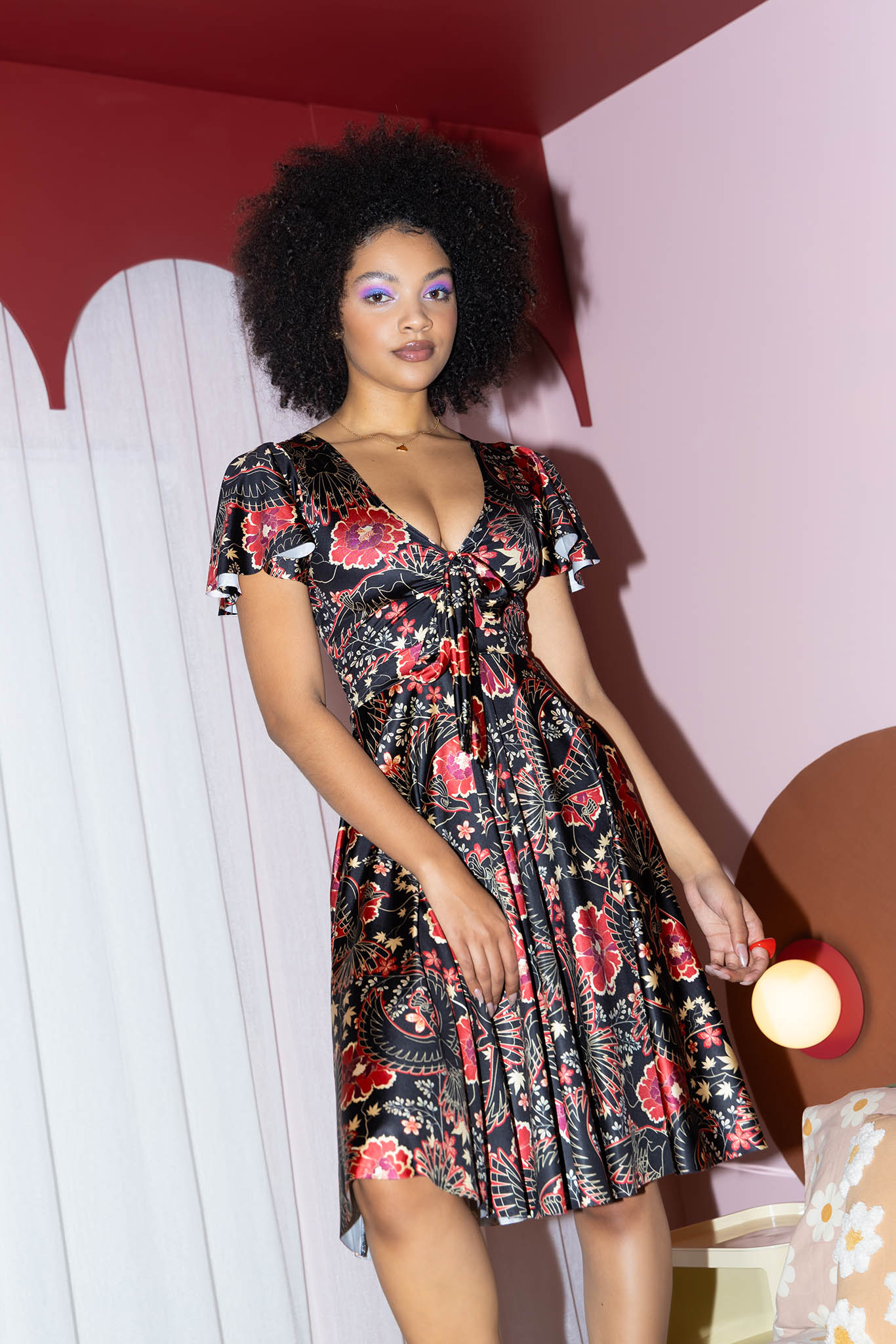 Ho-Oh Wallpaper Rio Midi Dress – BlackMilk Clothing