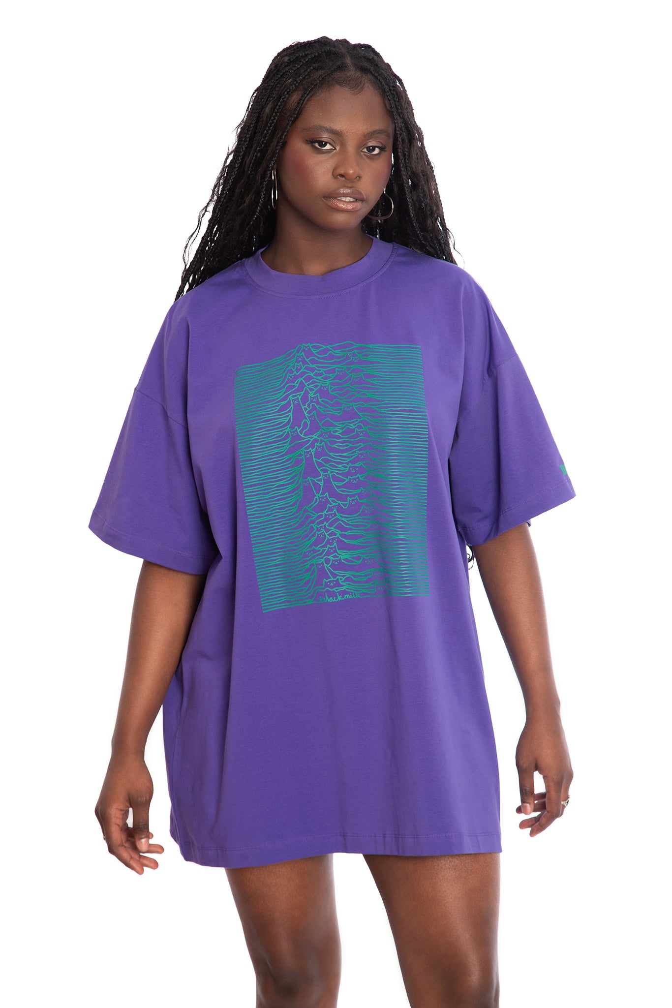 Cat Division Purple Giant Tee - Limited – BlackMilk Clothing