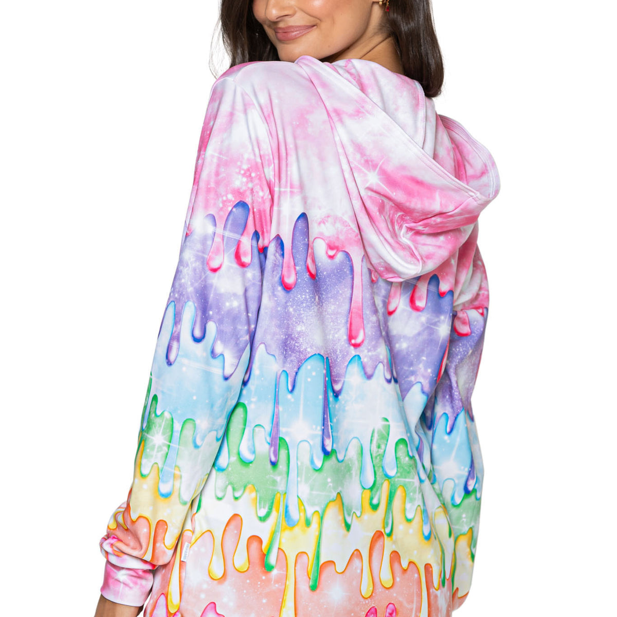 Rainbow Drip Hoodie Sweater - Limited – BlackMilk Clothing