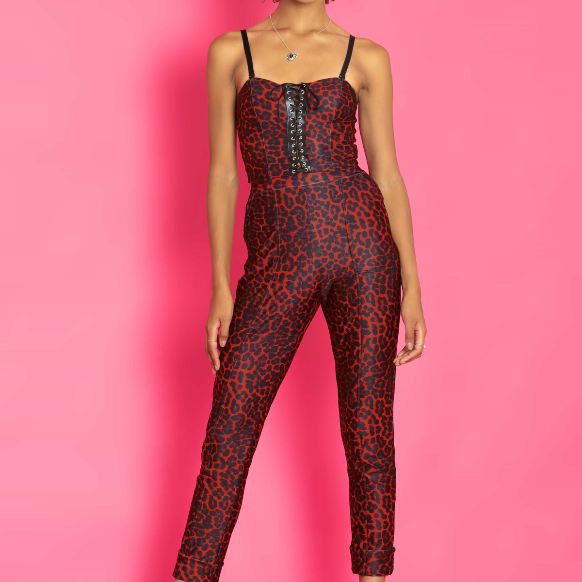 Claws Out Red Matte Cuffed Pants - Limited – BlackMilk Clothing