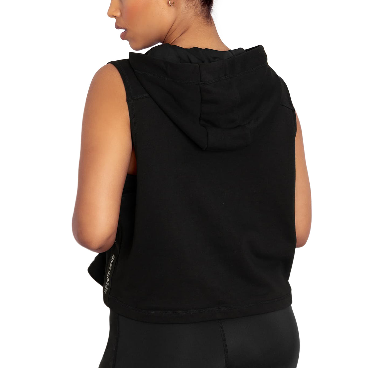 Reppin' It Black Sleeveless Hoodie - Limited – BlackMilk Clothing