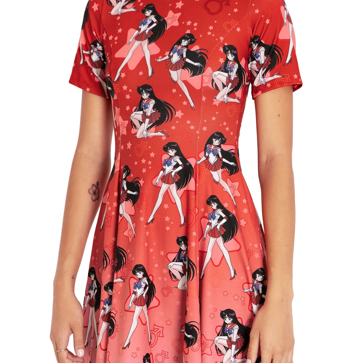 Sailor Mars Longline Evil Tee Dress - Limited – BlackMilk Clothing