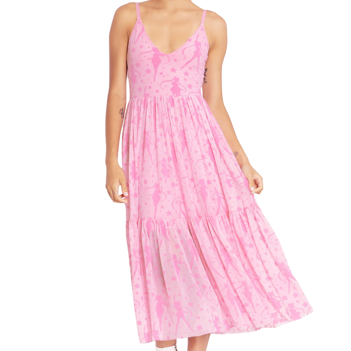 Sailor Moon Stars Sheer Midaxi Dress - Limited – BlackMilk Clothing