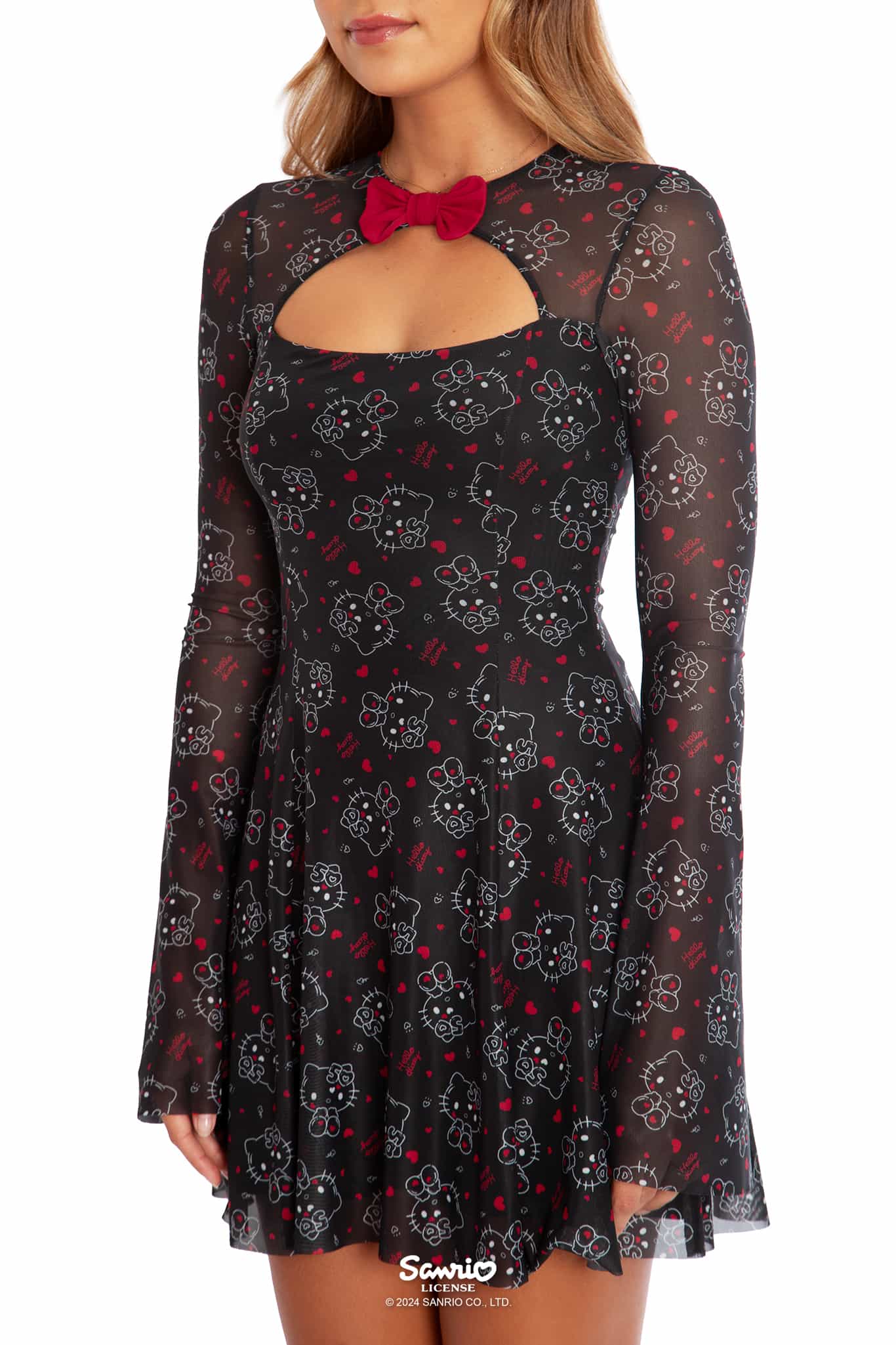 50 Years Of Hello Kitty Bow Shrug Dress - Limited – BlackMilk Clothing