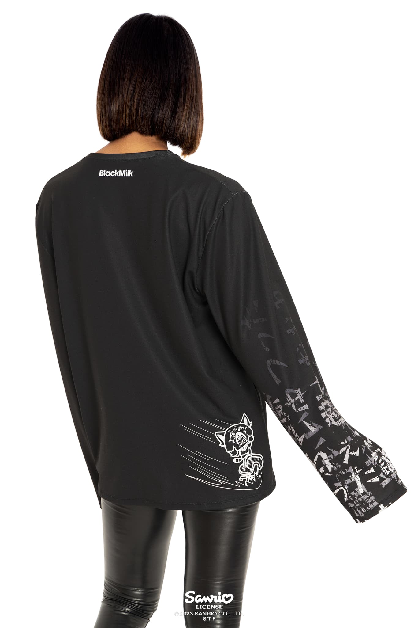 Aggretsuko Long Sleeve Oversized Boyfriend Tee - Limited – BlackMilk ...