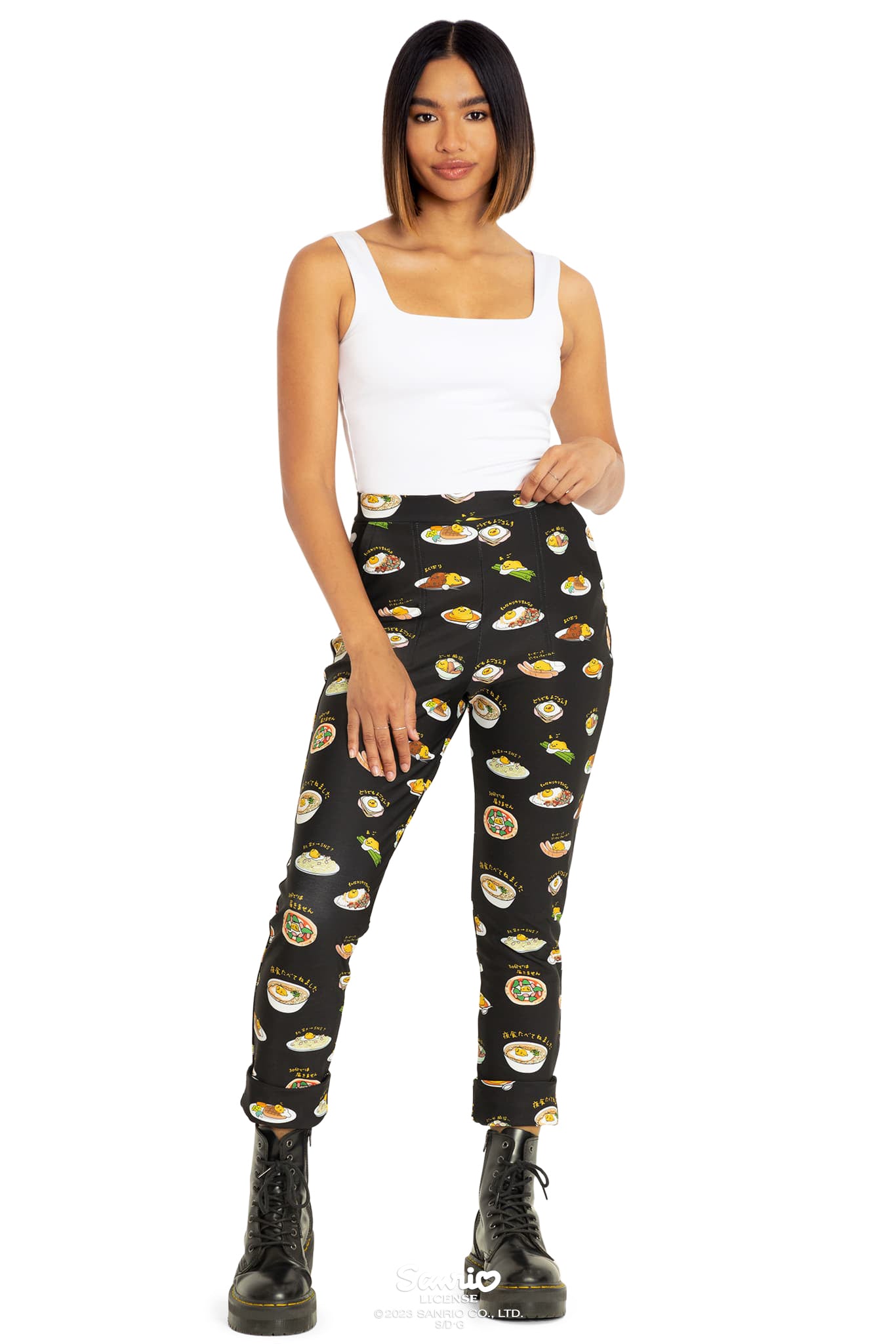 Eat With Gudetama Cuffed Pants - Limited – BlackMilk Clothing
