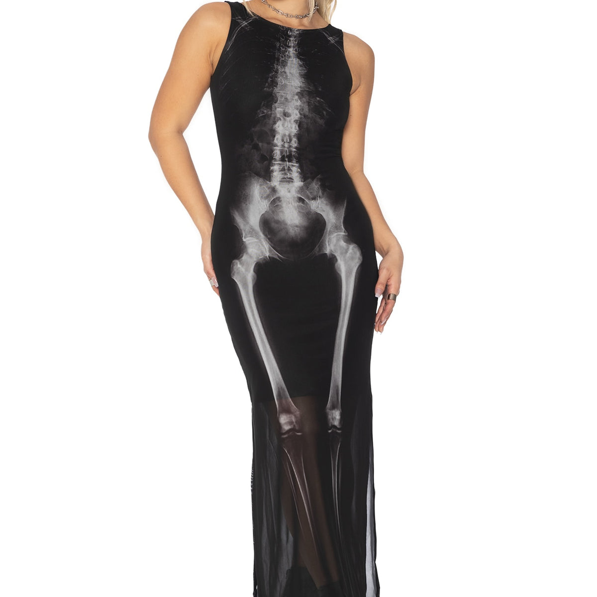 See Right Through Me Sheer Column Maxi Dress - Limited – BlackMilk Clothing