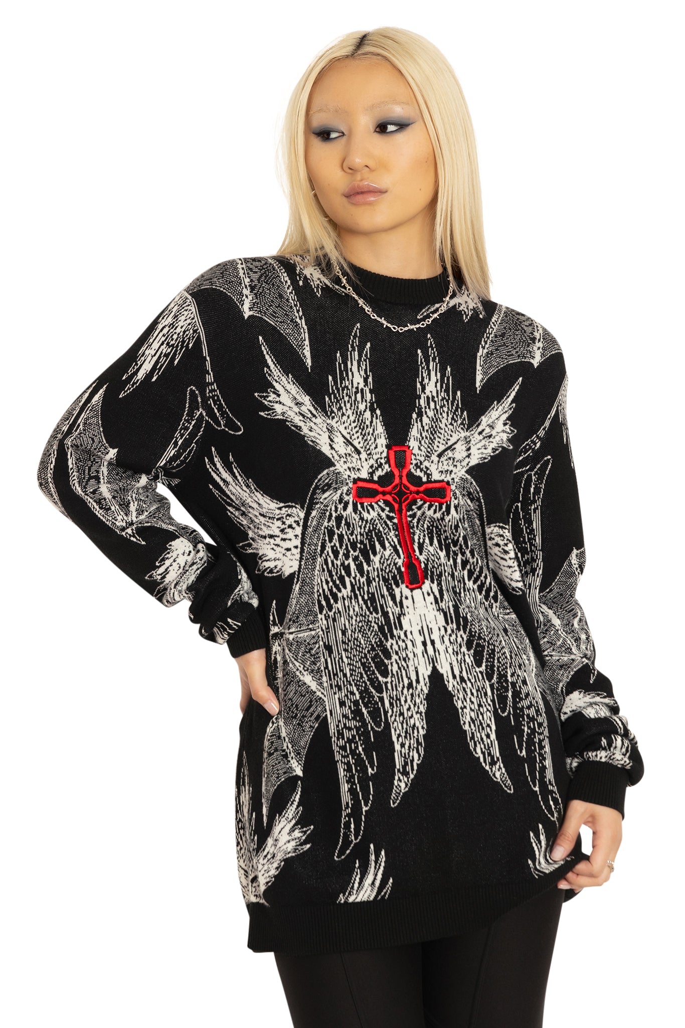 Seraphim Oversized Knit Sweater - Limited – BlackMilk Clothing